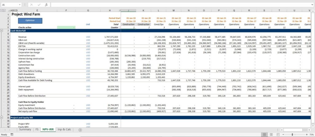Wind Farm Model - Automated Tariff Calculator with Integrated Financial ...